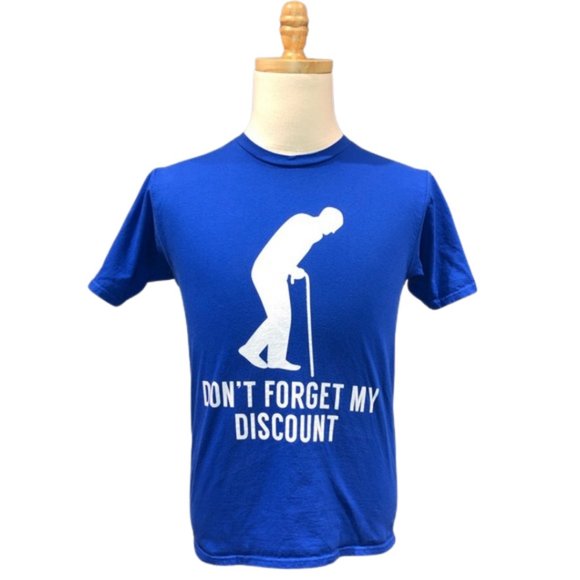 Port and Company | Shirts | Dont Forget My Discount Man With Cane Blue ...